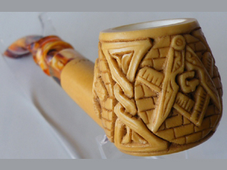 Masonic MEERSCHAUM Pipes | meerschaumpipemaster