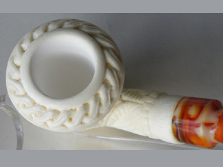 MASONIC MEERSCHAUM PIPE (MAS-24) | meerschaumpipemaster